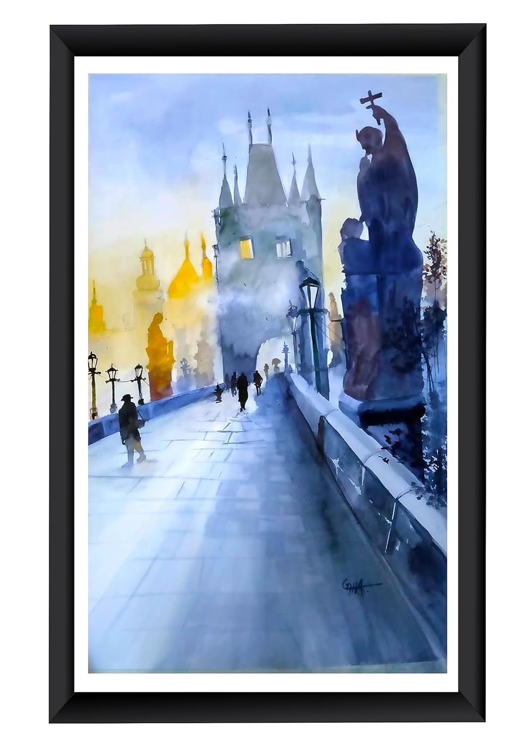 Watercolor painting (western style architecher painting) Govind Jha ... Watercolor painting (western style architecher painting) Govind Jha ...