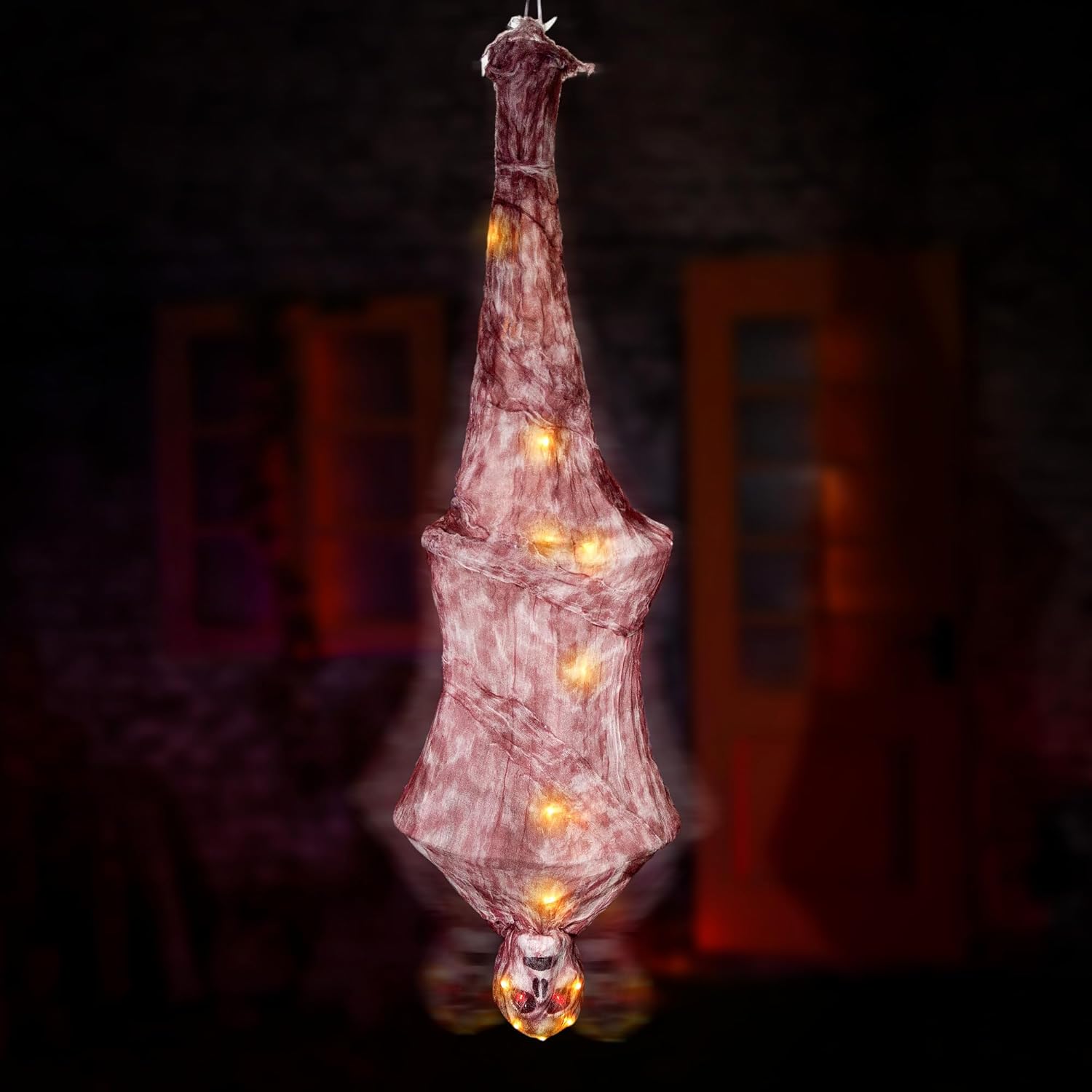 Amazon.com: Halloween Animatronics 67inch Cocoon Corpse - Animated ...