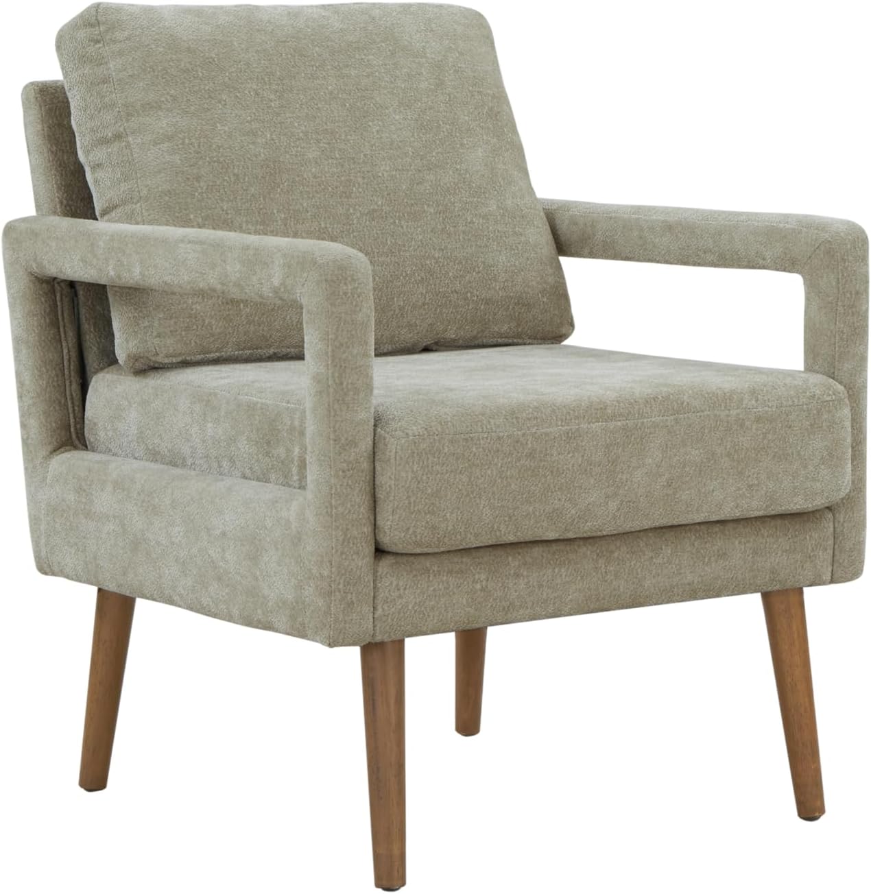 Amazon.com: INMOZATA Mid-Century Accent Chair Chenille Armchair for ...