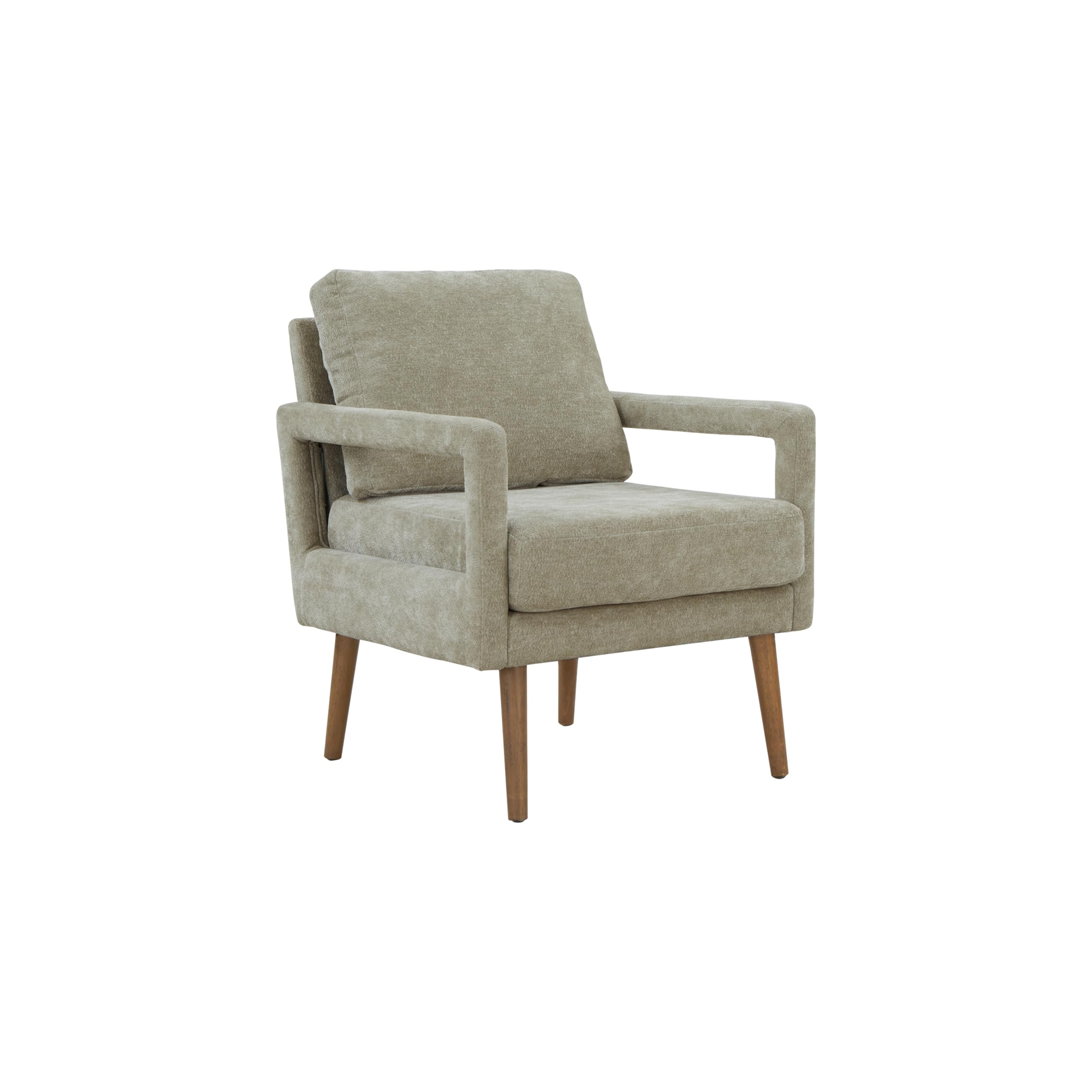 Amazon.com: INMOZATA Mid-Century Accent Chair Chenille Armchair for ...