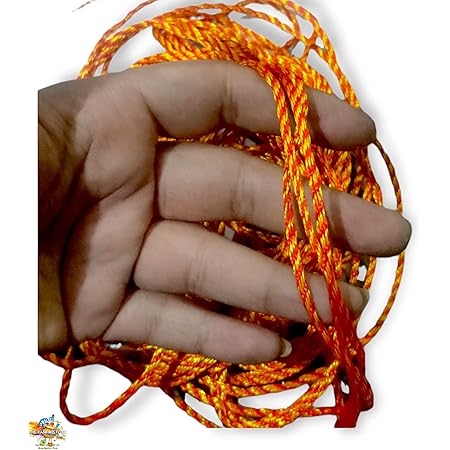 Super Mahakal Bhakti - Silk Mauli Kalawa/Sacred Thread (Red and Yellow ...