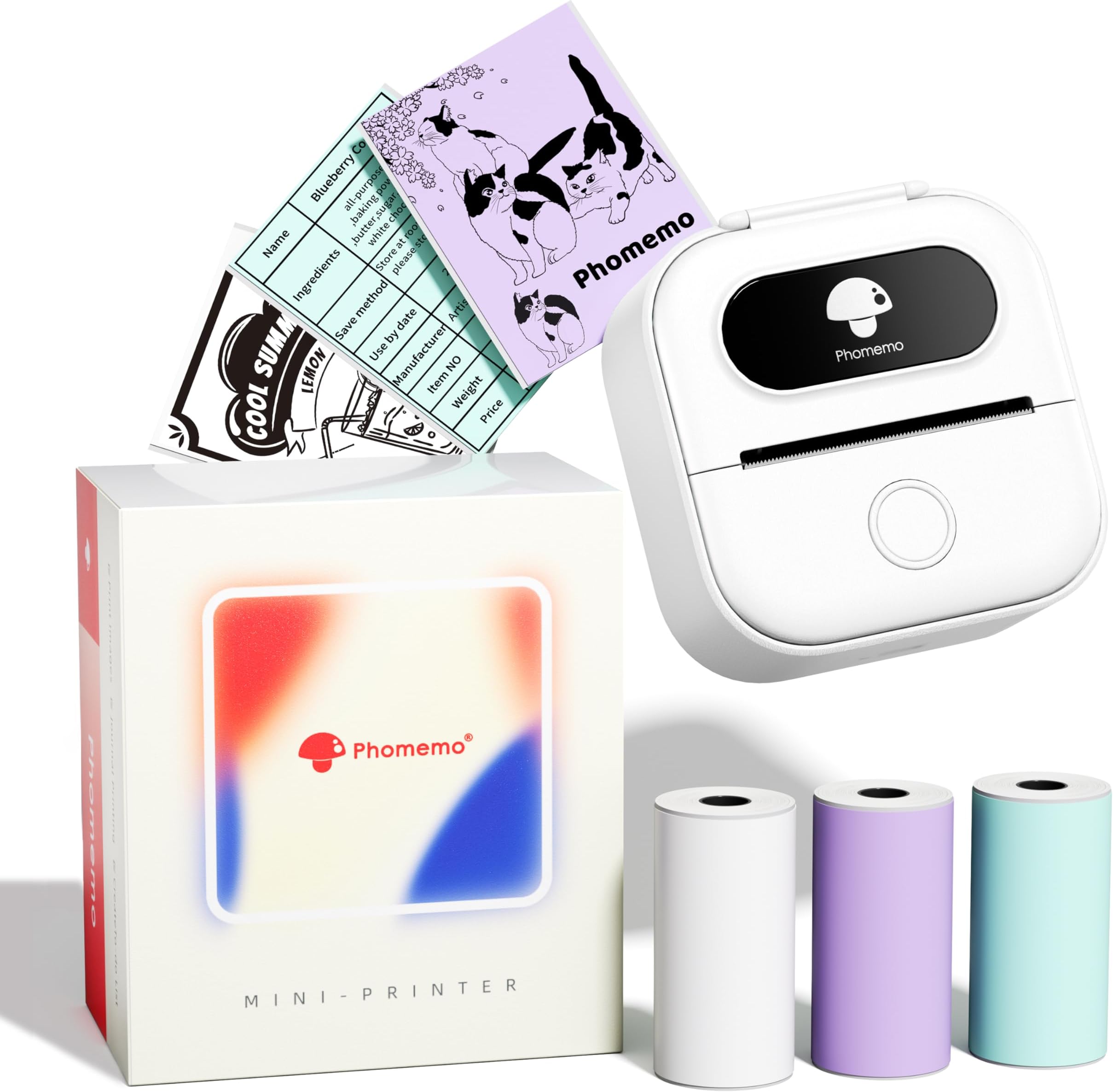 Amazon.com: Phomemo Y02C Mini Pocket Sticker Printer - Bluetooth ...