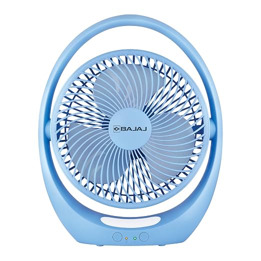 Bajaj Pygmy Go 178MM Mini Fan with LED Lighting | Rechargeable | USB ...