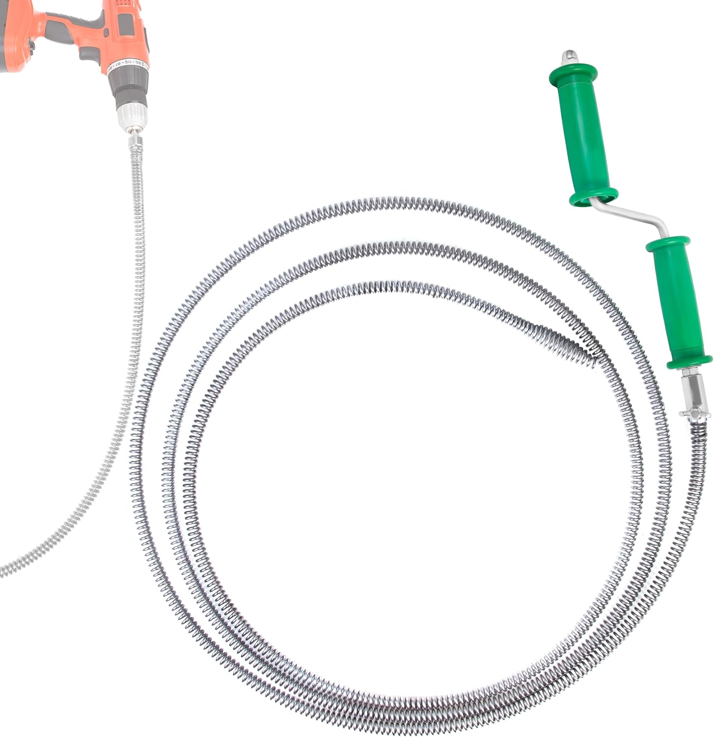 6.5 FT Drill Drain Snake,Sink Unclogging Tool That Can Be Connected To ...