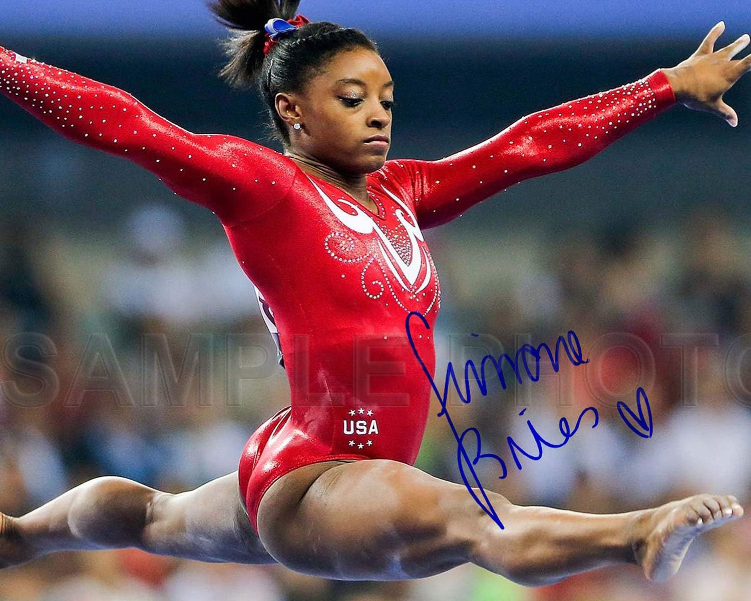 Amazon.com: SPORTSPHOTOSUSA Simone Biles Rio Olympic Gold Medal 8x10 ...
