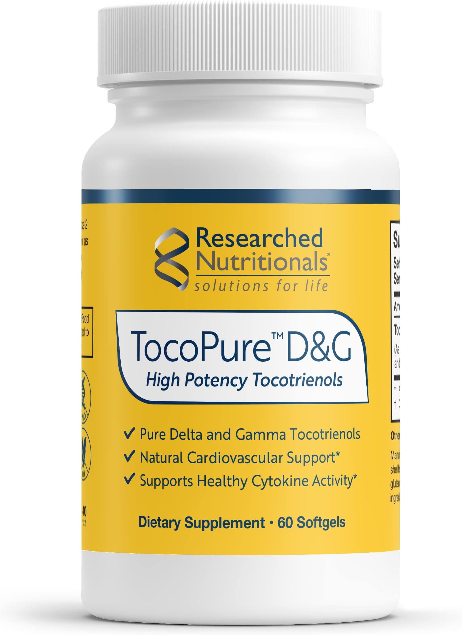 Amazon.com: Researched Nutritionals TocoPure D&G - Vitamin E ...