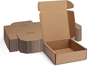 Amazon.com: MEBRUDY 6x6x2 Inches Shipping Boxes Pack of 50, Small ...