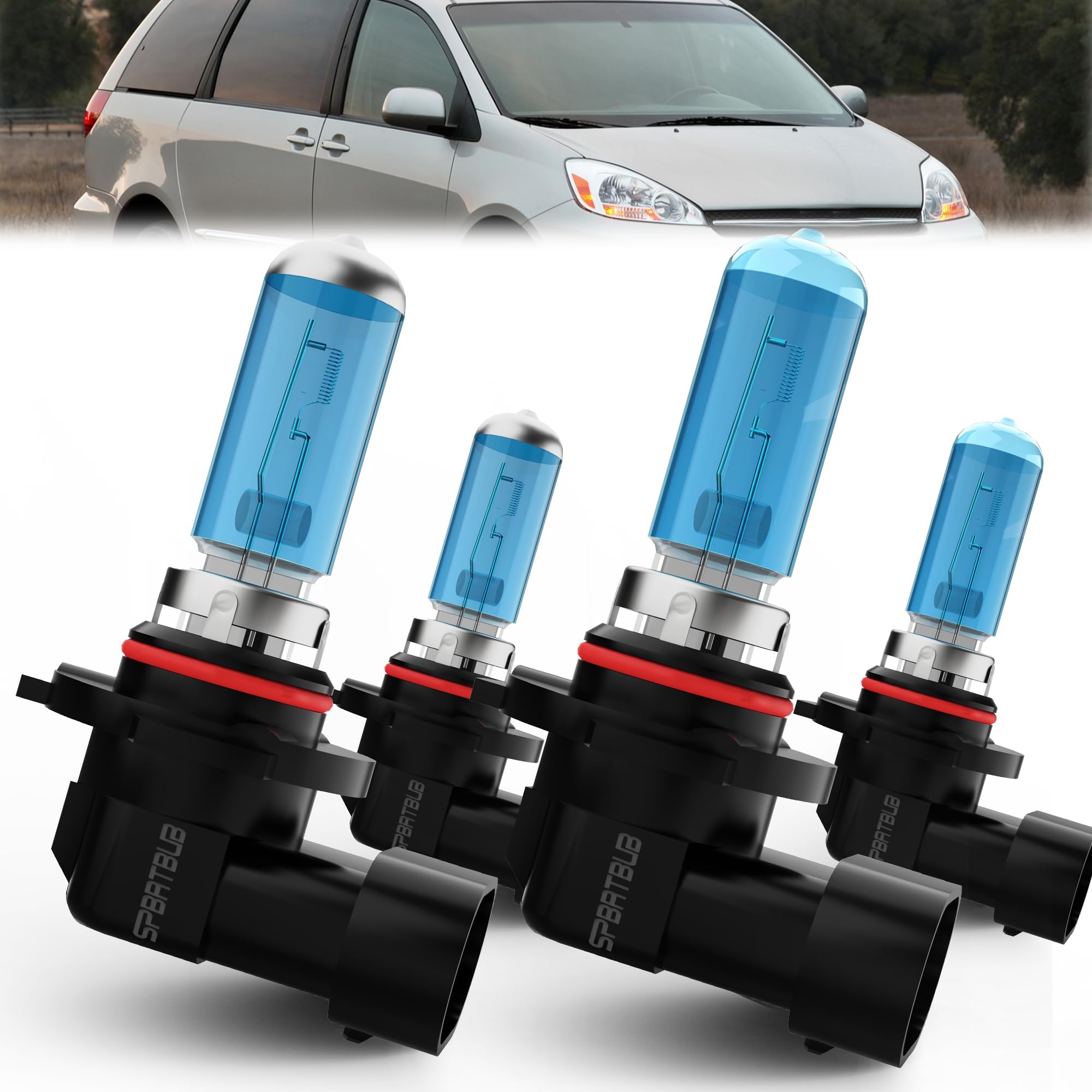 Amazon.com: SPBRTBUB Compatible with Toyota Sienna (2004-2010) Halogen ...