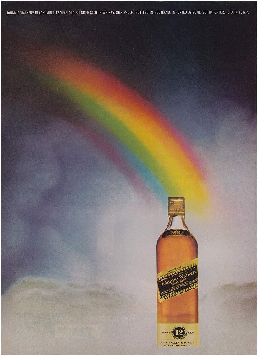 Amazon.com: RelicPaper 1973 Johnnie Walker: Rainbow, Johnnie Walker ...