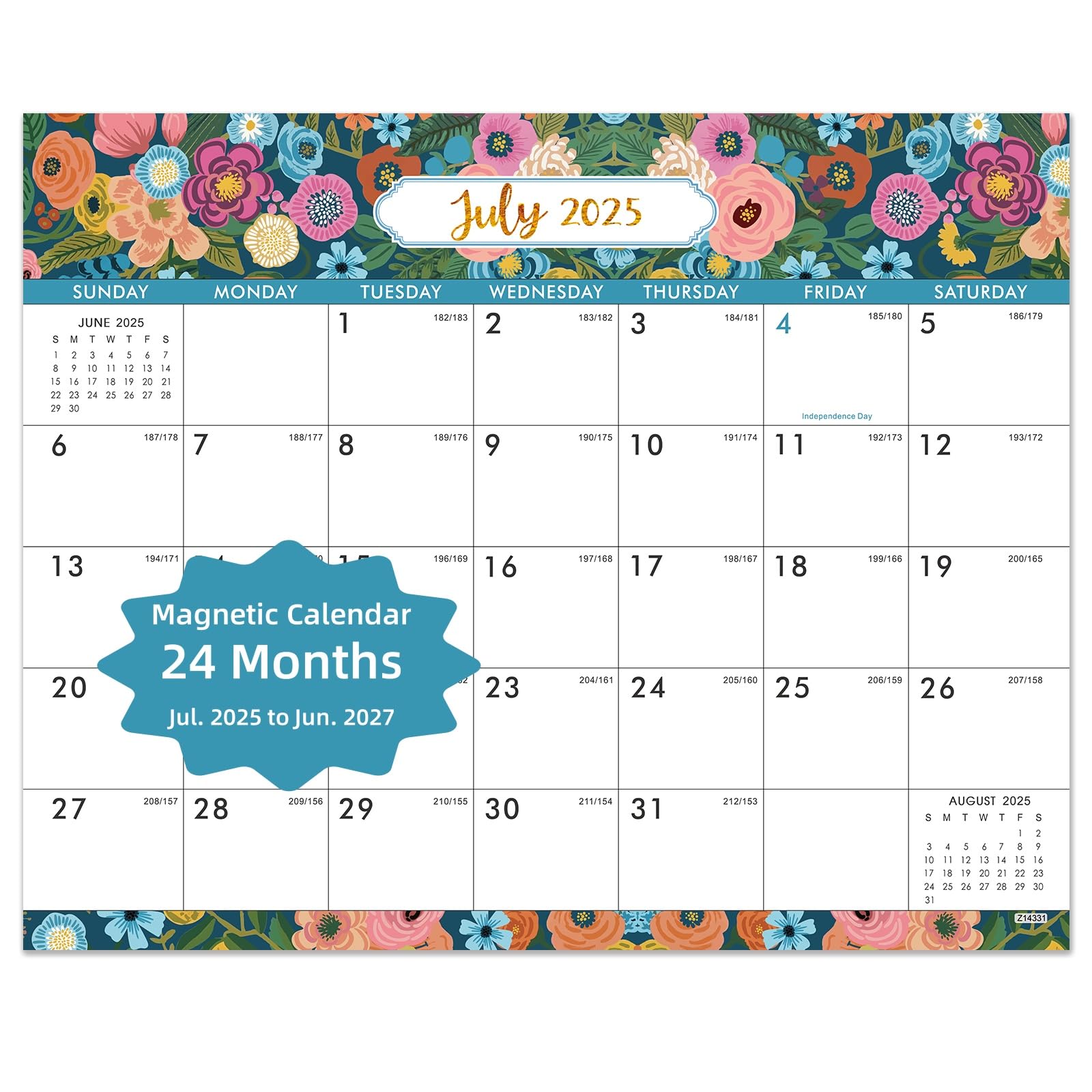 Snapklik.com : Urneeds Magnetic Calendar 2025-2027 - Magnetic Calendar ...
