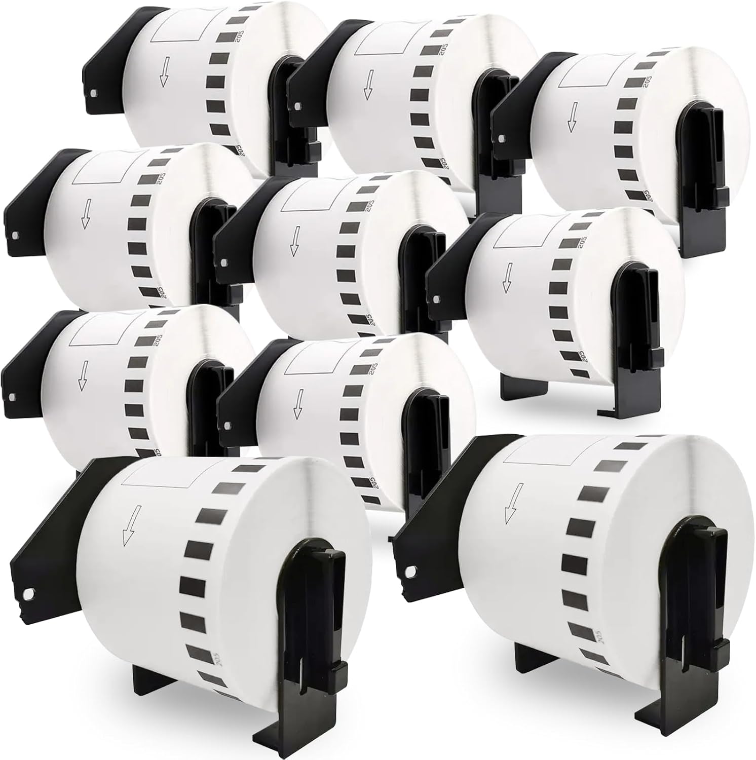 DK-22205 10 Rolls Continuous Length Paper Address Labels 62mm(W) x 30 ...