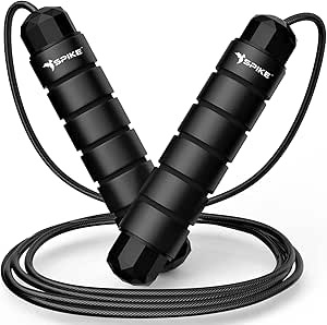 Amazon.com : SPIKE Heavy Skipping Rope, Tangle-Free Rapid Speed Jumping ...