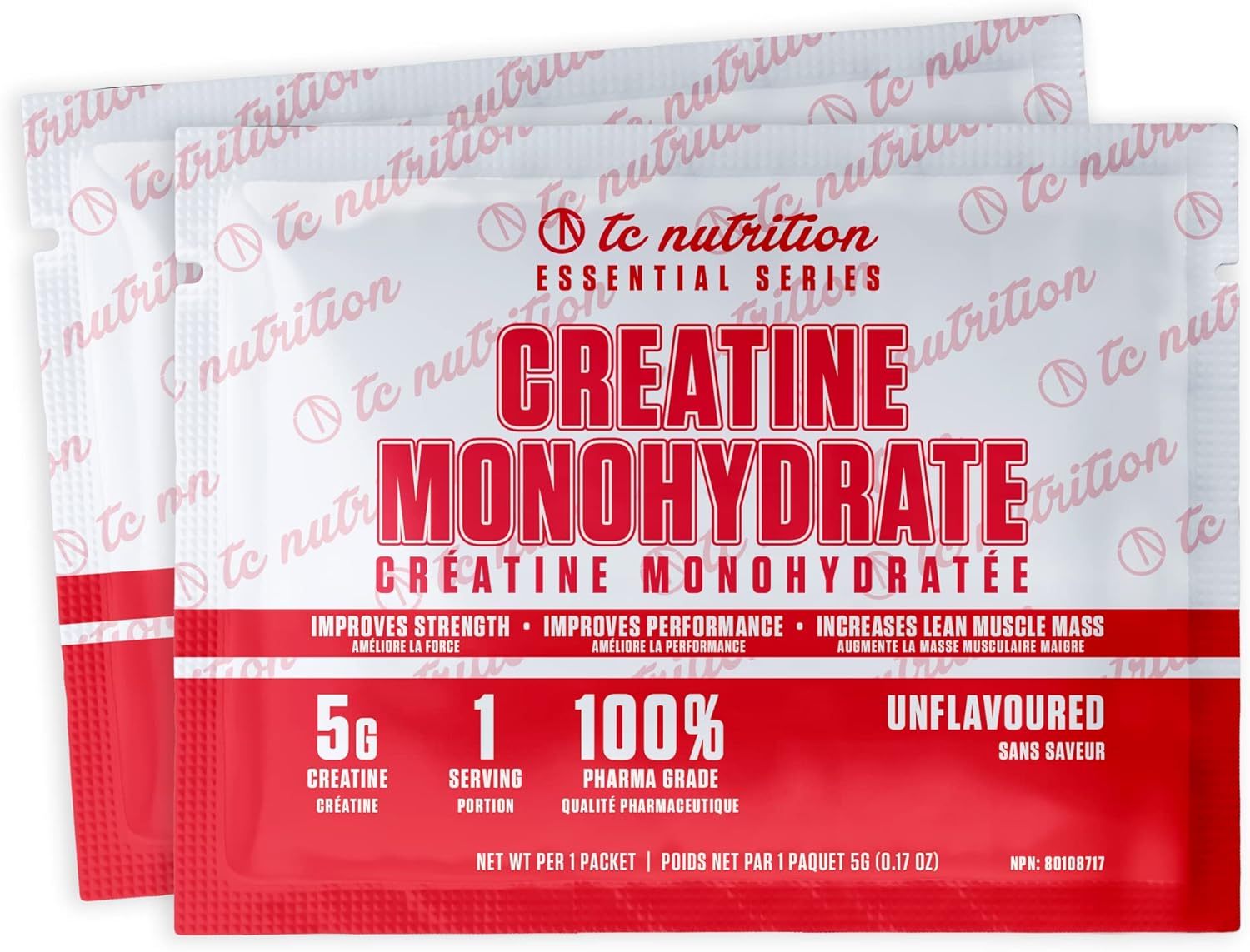 Amazon.com: TC Nutrition Creatine Monohydrate Powder 5g - Pure Creatine ...