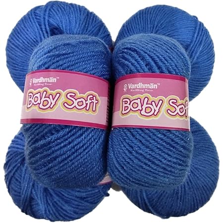 vardhman Yarn Baby Soft Wool for Hand Knitting Fingering Crochet Hook ...