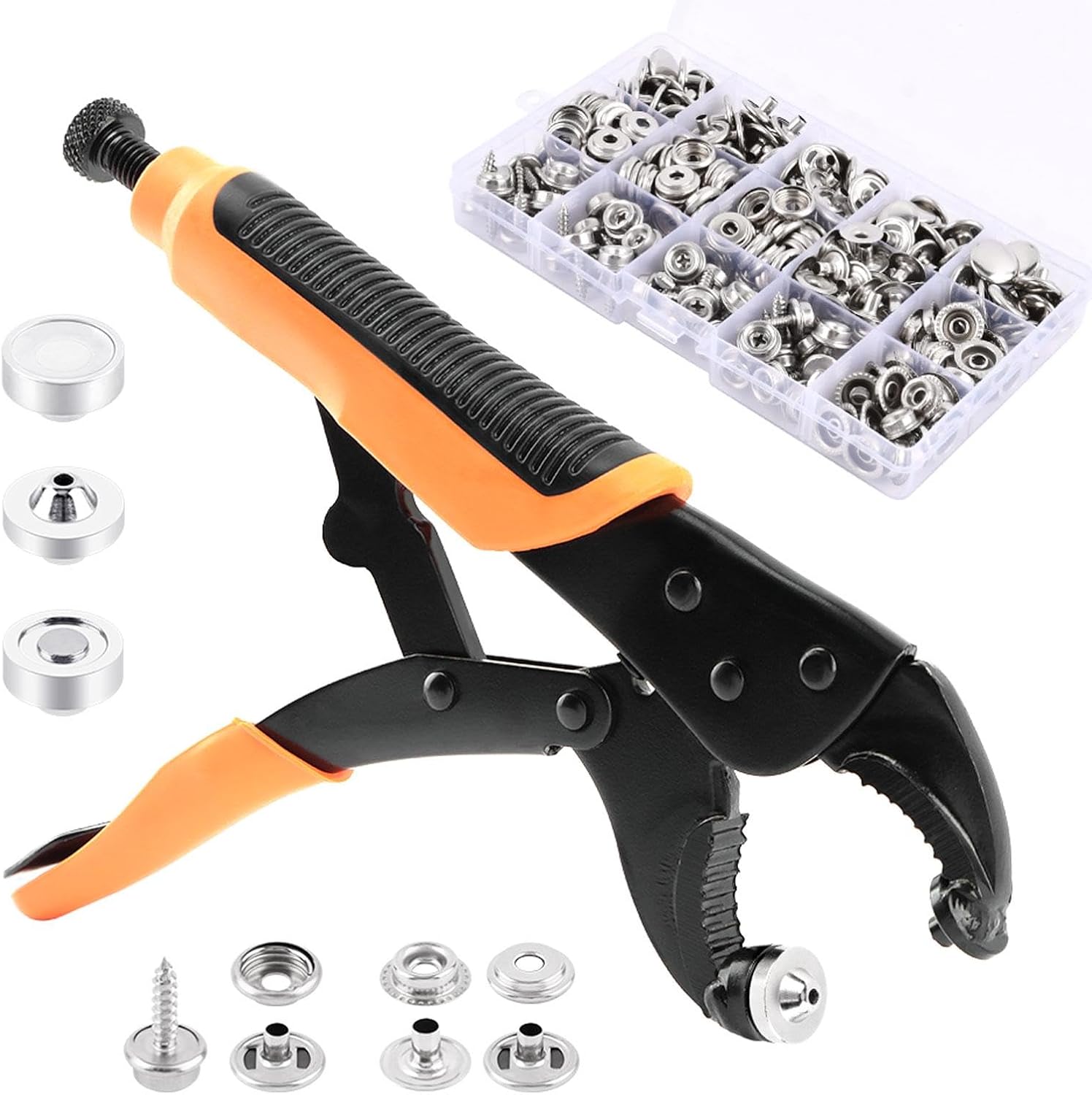 Amazon.com: Snap Button Kit,Heavy Duty Snap Fastener Tool,Snap Button ...