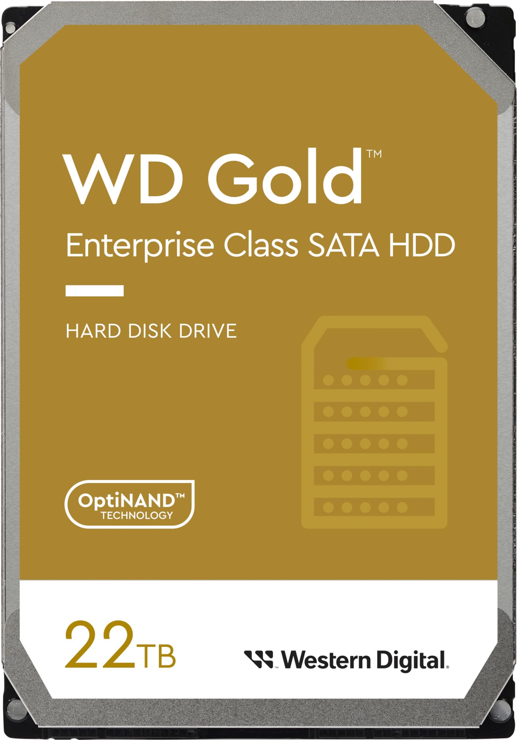 Western Digital Disco Duro Interno SATA de 22 TB WD Gold de Clase ...