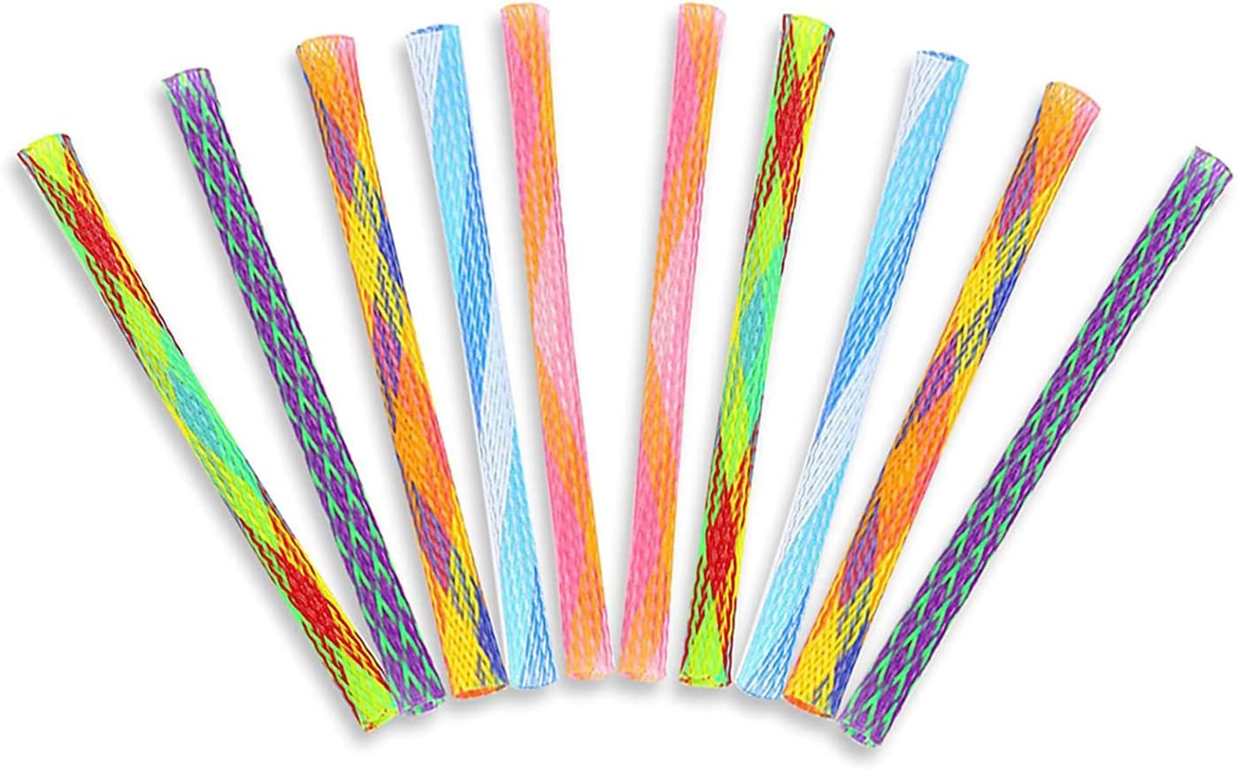 MEISO 10Pcs Cat Spring Toy Colorful Cat Spring Sticks Folding Bouncing ...