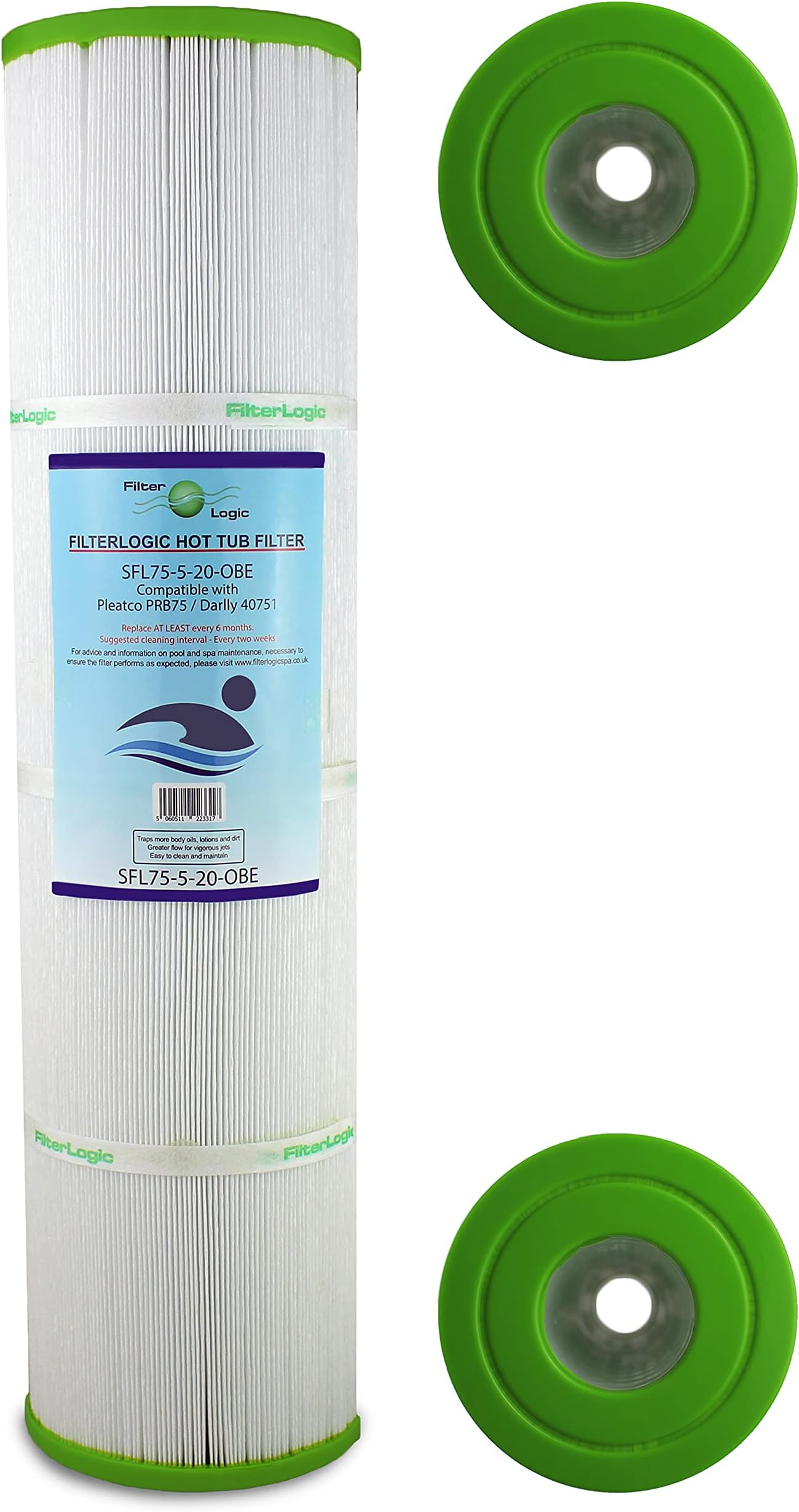 Surespa Hot Tub Filter - Replaces Unicel C4975, Pleatco PRB75, Filbur ...