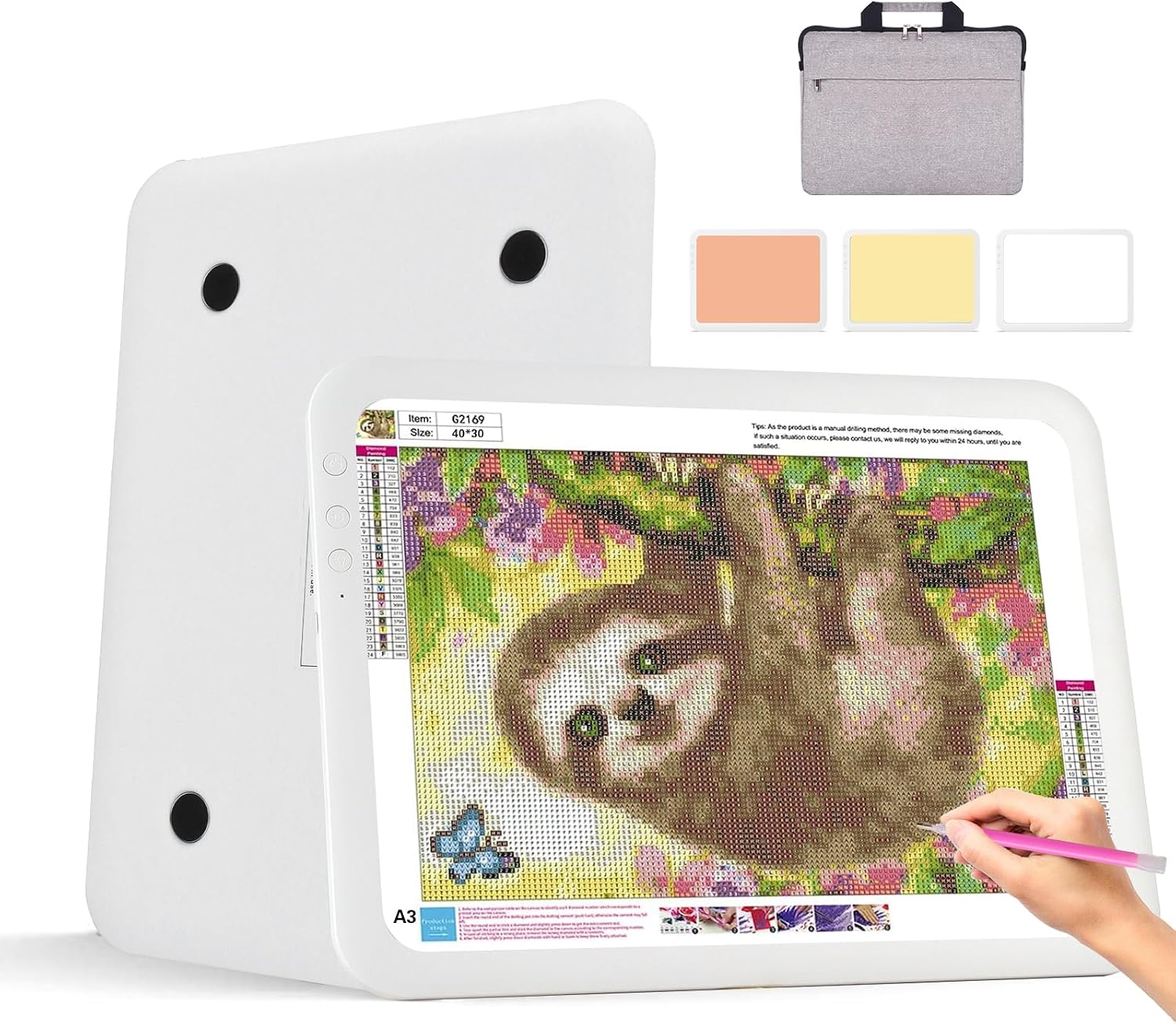 Amazon.com: Rechargeable A3 Light Box for Tracing, VECOHOTEL 3-Color ...
