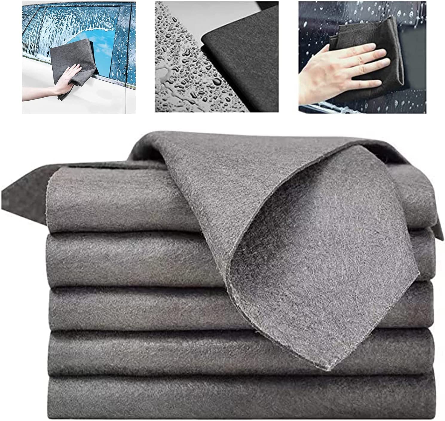 Zemolo Chiffon de Nettoyage Magique pour Les Vitres, 5 Pièces Chiffons ...