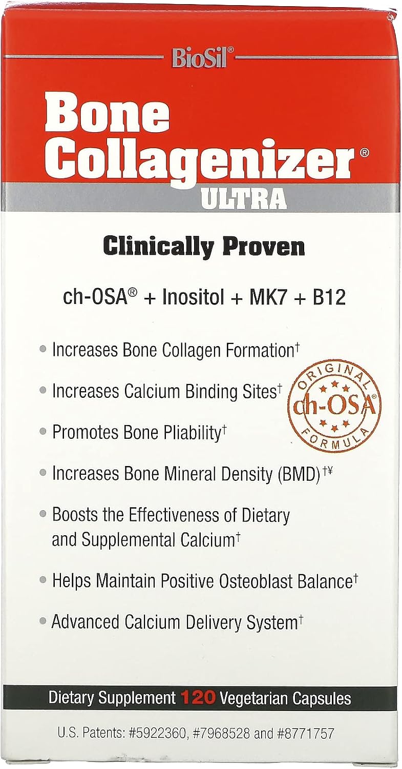Amazon.com: BioSil by Natural Factors, Bone Collagenizer Ultra, 120 ...