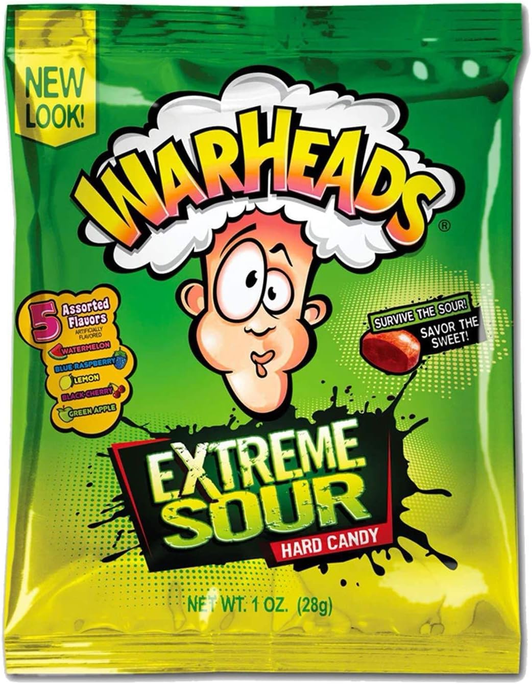 Bala U.S.A Warheads Extreme Sour (Super Azeda) 28G | Amazon.com.br
