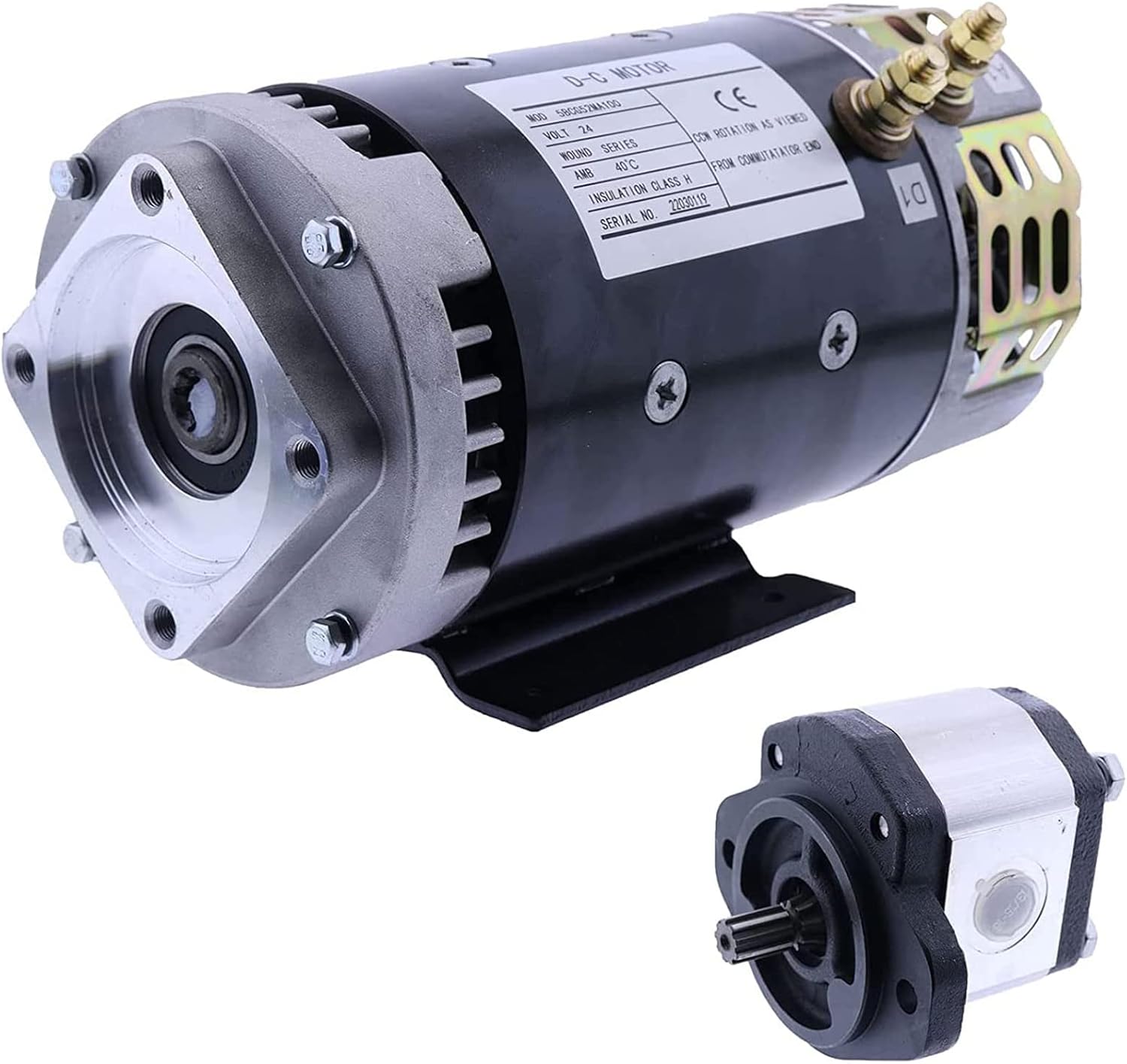 Amazon.com: FridayParts 24V Electric Motor 40844GT & Hydraulic Pump ...