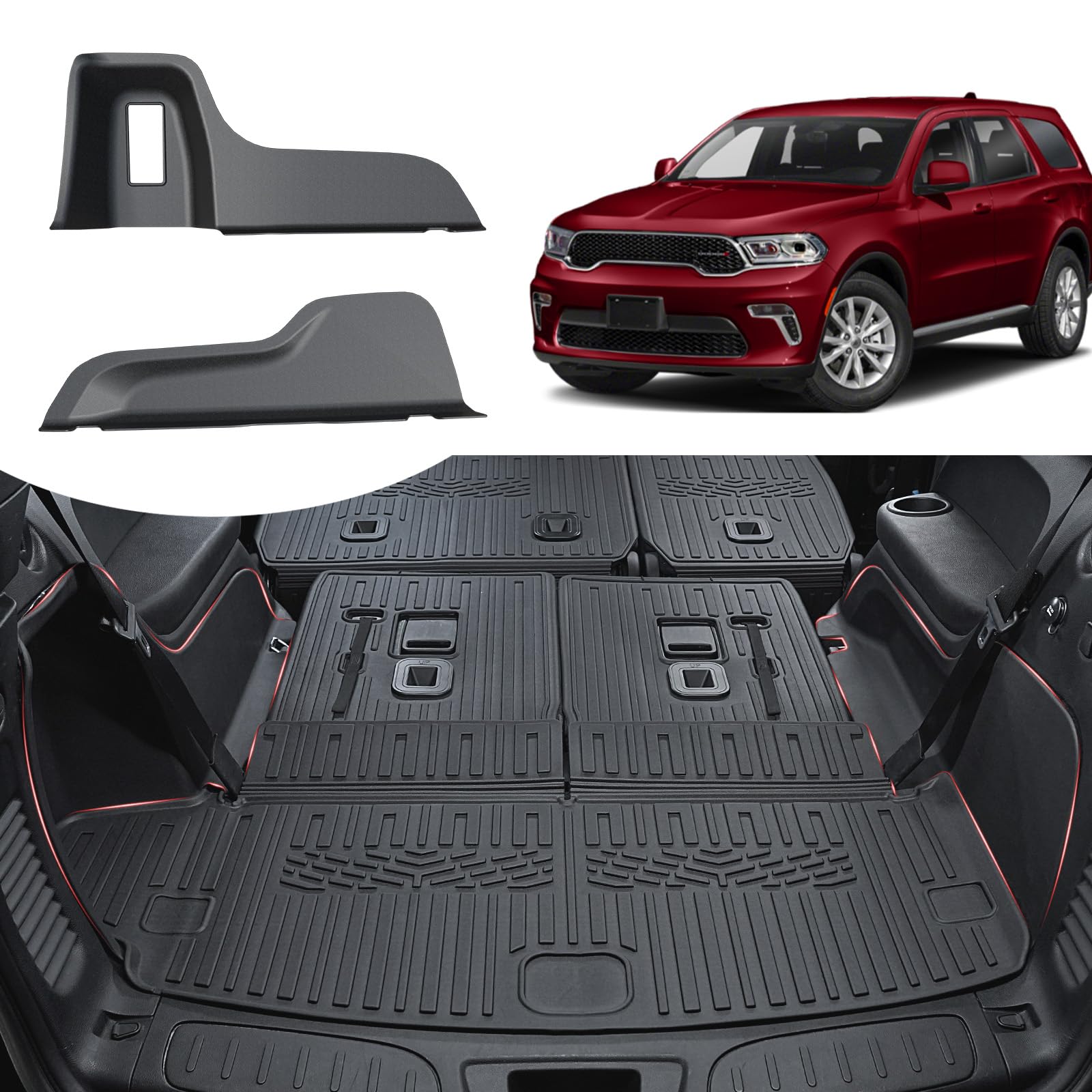Snapklik.com : Trunk Sidewall Mats For 2016-2025 Dodge Durango TPE ...