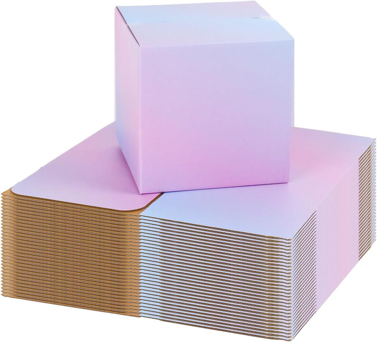 Amazon.com: OUGEBOX 6x6x6 Small Shipping Boxes 30 pack, Colorful ...