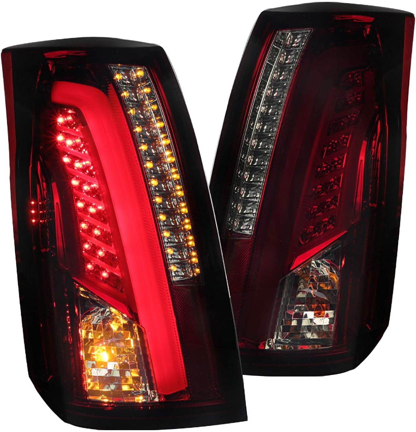 Amazon.com: Coolstuffguru Compatible with Cadillac CTS Red/Smoke Lens ...