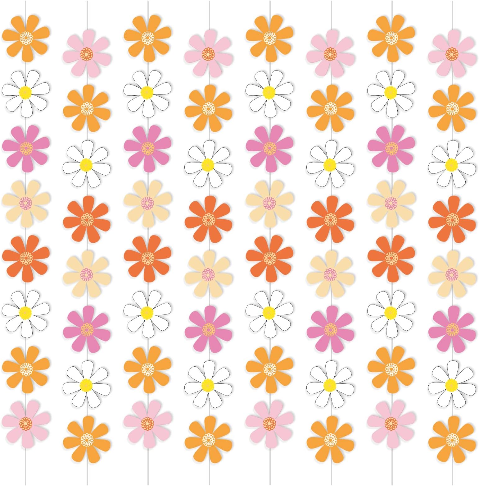 Amazon.com: 12 Pcs Daisy Boho Groovy Party Supplies Hippie Party ...