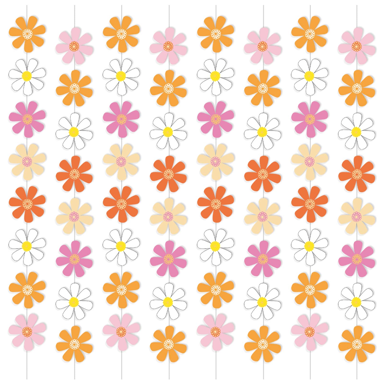 Amazon.com: 12 Pcs Daisy Boho Groovy Party Supplies Hippie Party ...