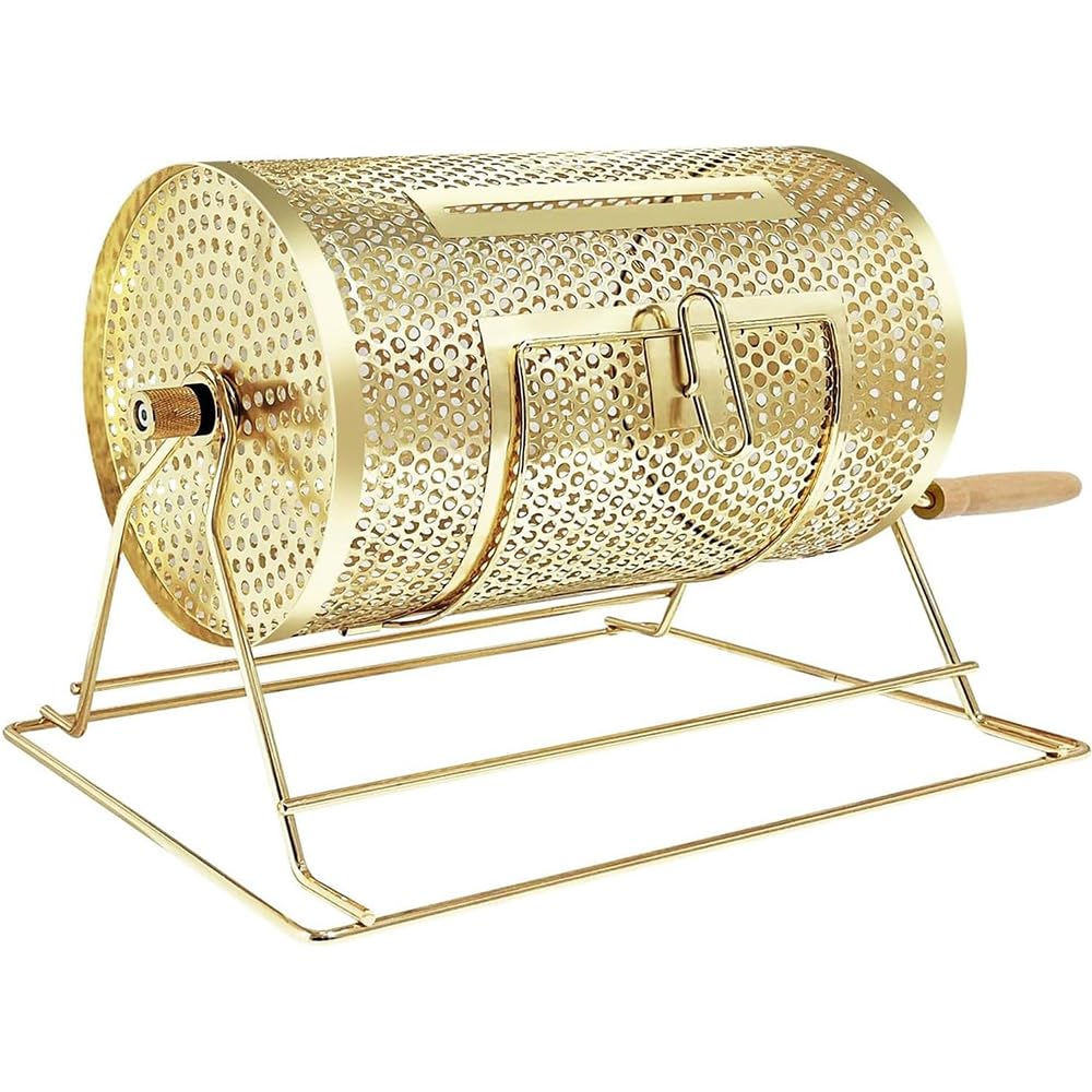 ZCBYBT Brass Raffle Ticket Spinning Drum Raffle Drum Manual Lottery ...