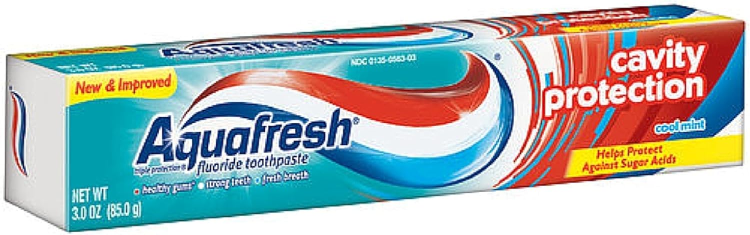 Amazon.com: Aquafresh Cavity Protection Fluoride Toothpaste, Cool Mint ...