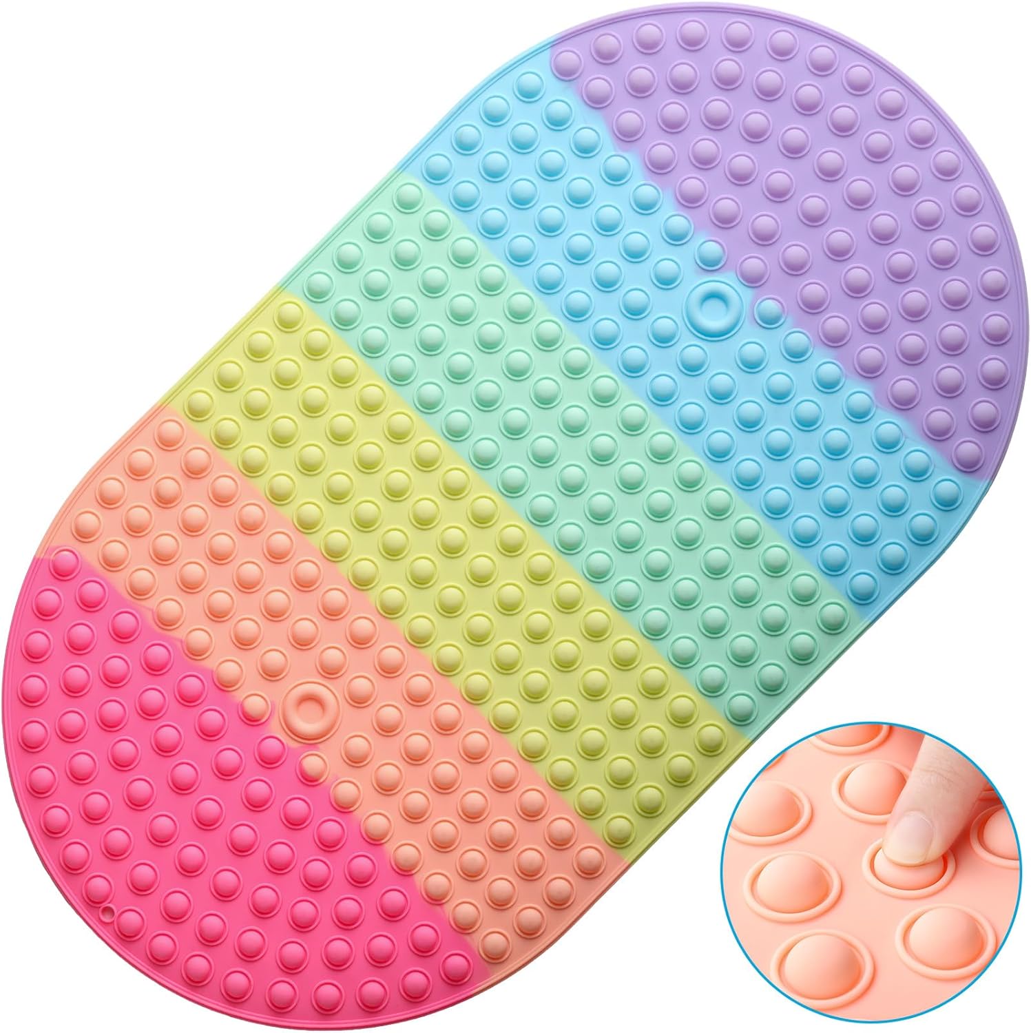 Amazon.com: XIYUNTE Baby Bath Mat for Kids, 27x15 in Silicone Baby Bath ...