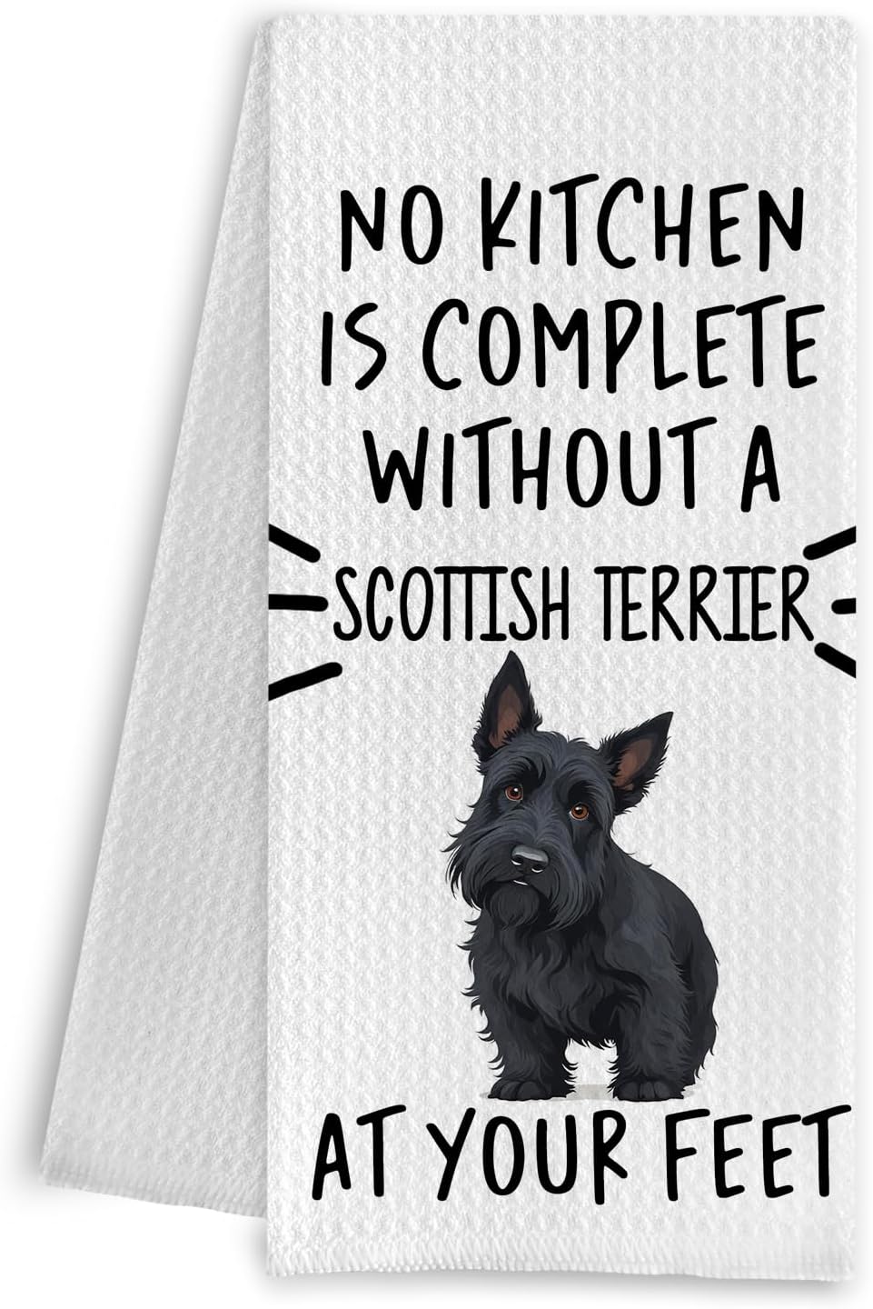 Amazon.com: Qpenm Scottish Terrier Gifts Kitchen Towels, Scotty Dog ...