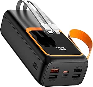 External Battery Portable Charger for Power Bank 50000 mAh Quick Charge ...