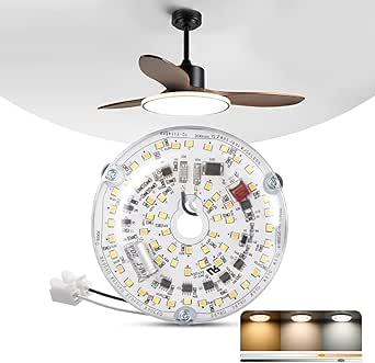 wowatt 3.93'' LED Fan Light Kits Replacement, Dimmable LED Retrofit Kit ...