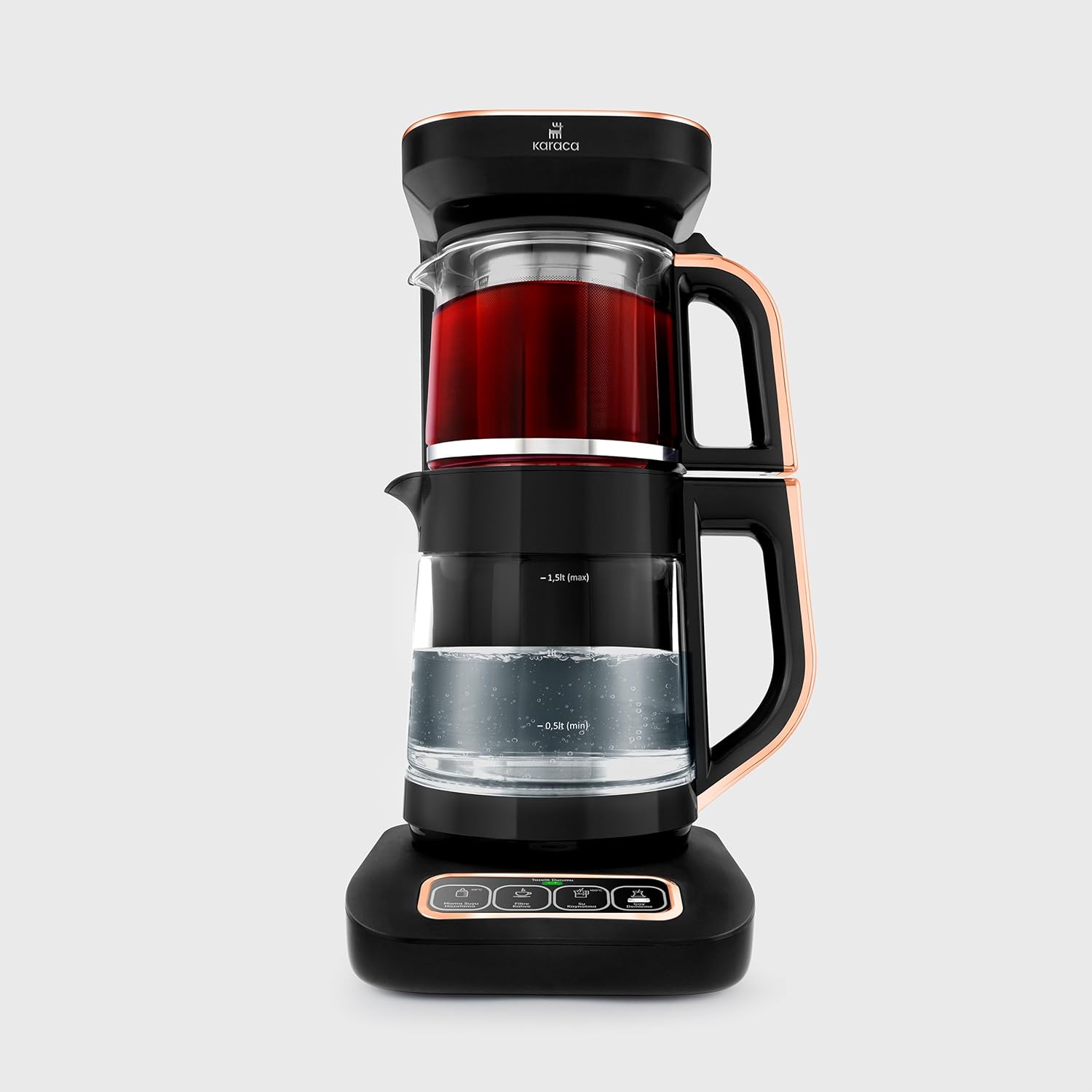 KARACA Caysever Robotea Pro 4 in 1 Talking Automatic Tea Maker, Kettle ...