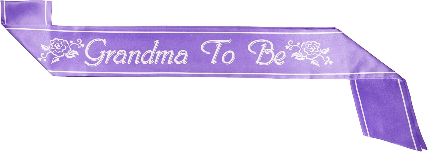 Amazon.com: Grandma To Be Satin Sash Party Accessory (1 count) (1/Pkg ...