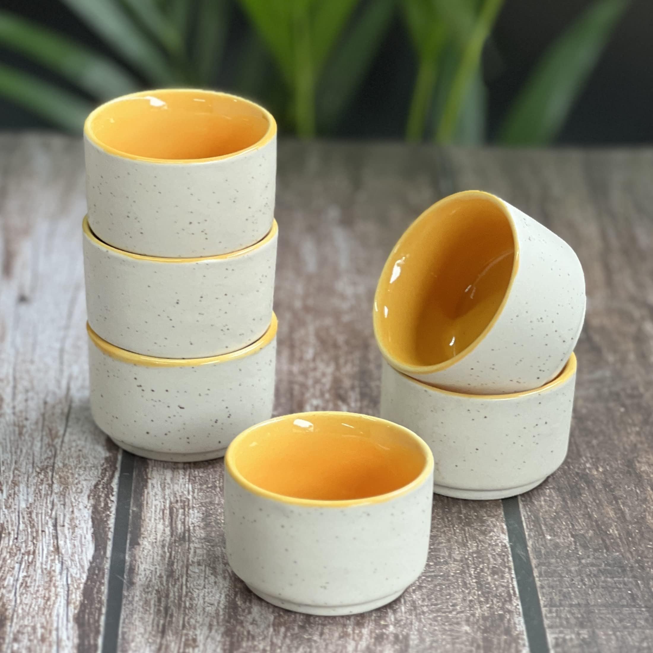 Buy Crock Comforts - Ceramic Stoneware Cream White Dessert/Chutney Bowl ...