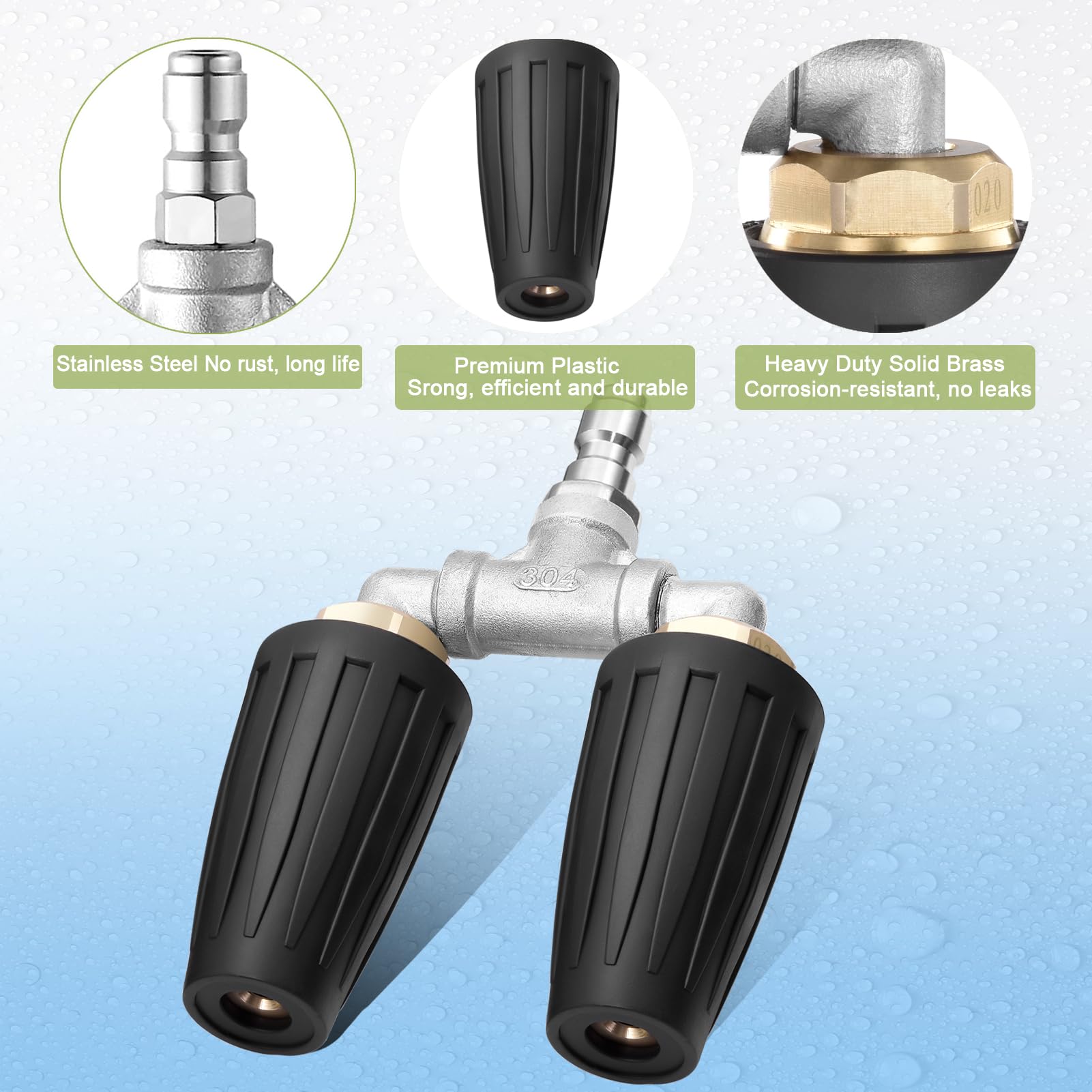 Falch Turbo Nozzle Dual Turbo Pressure Washer Nozzle - 4000 PSI, 4-6 ...