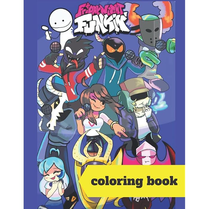 Buy Friday night funkin fnf coloring book: Over 40 coloring pages for ...
