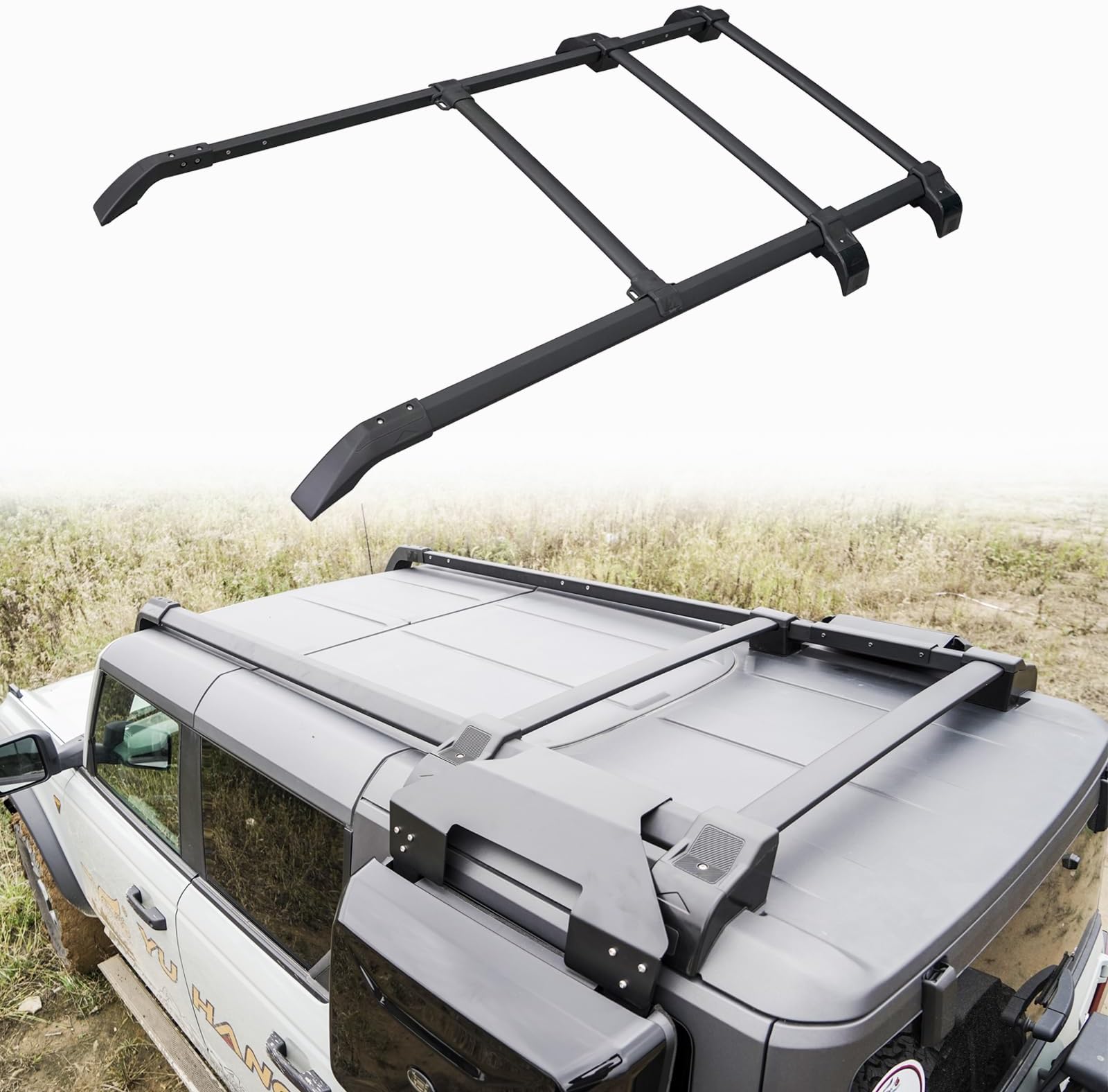 Amazon.com: LEAPTREND Cross Bars Roof Rack Rails, 5PCS Rooftop Rack ...