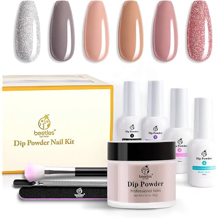 Amazon.com: Beetles 20Pc Dip Powder Nail Kit Starter, Modern Muse ...