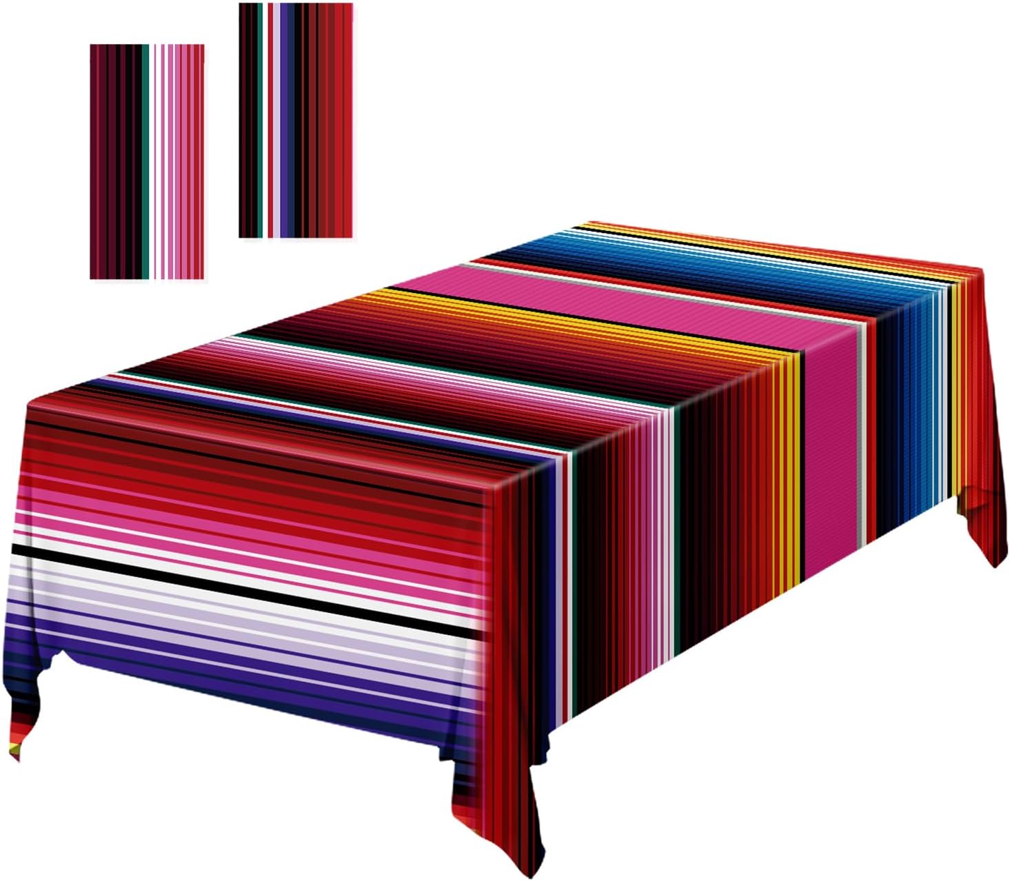 Amazon.com: Tudomro 2 Pcs Mexican Table Runners with Fabric Rectangle ...