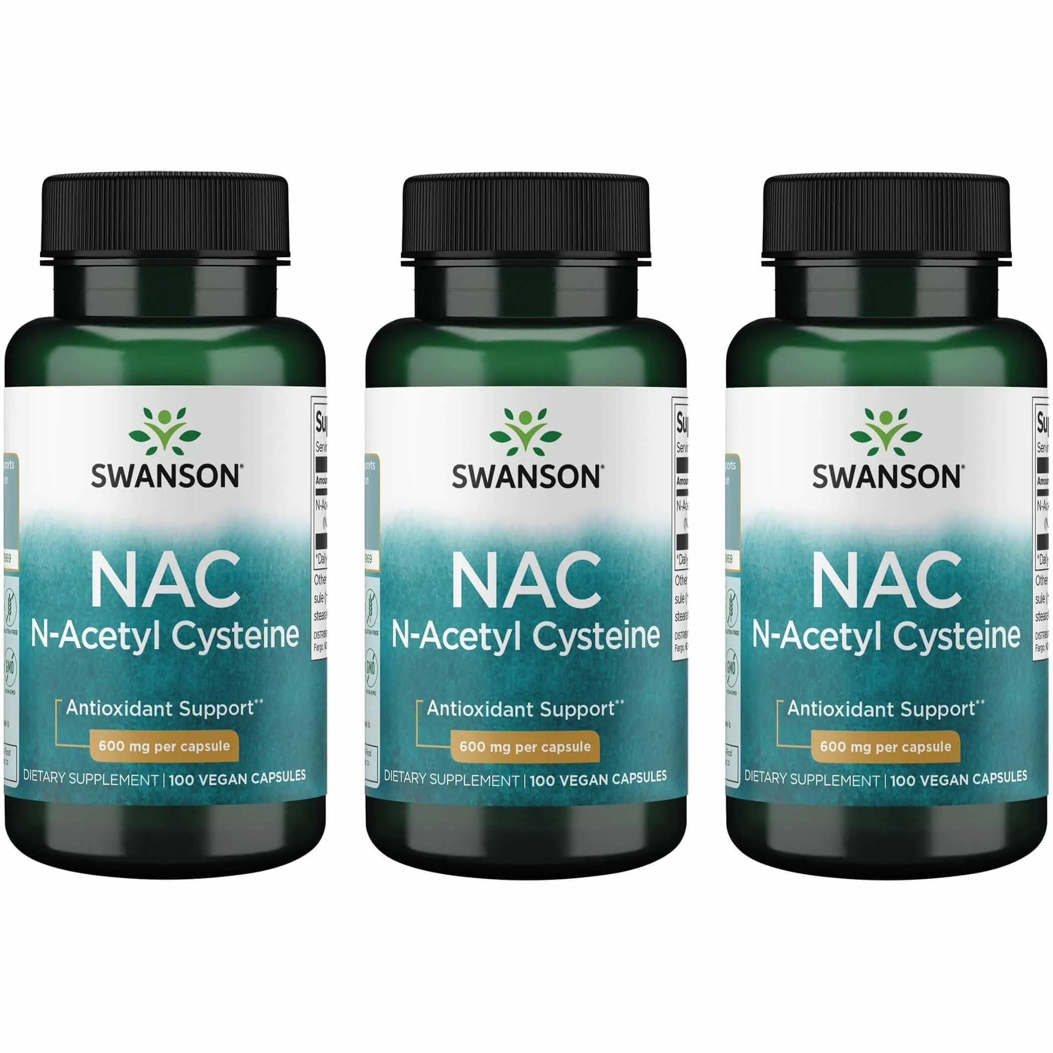 Snapklik.com : Swanson NAC - N-Acetyl Cysteine - Supplement 600 Mg 100 ...