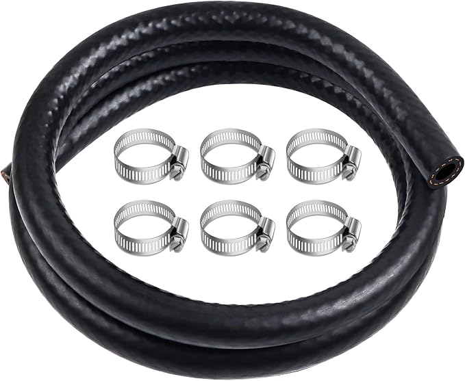 Hanibos 8mm Fuel Hose, 5/16 Inch ID Fuel Line Set 1 Meter Fuel Pipe ...