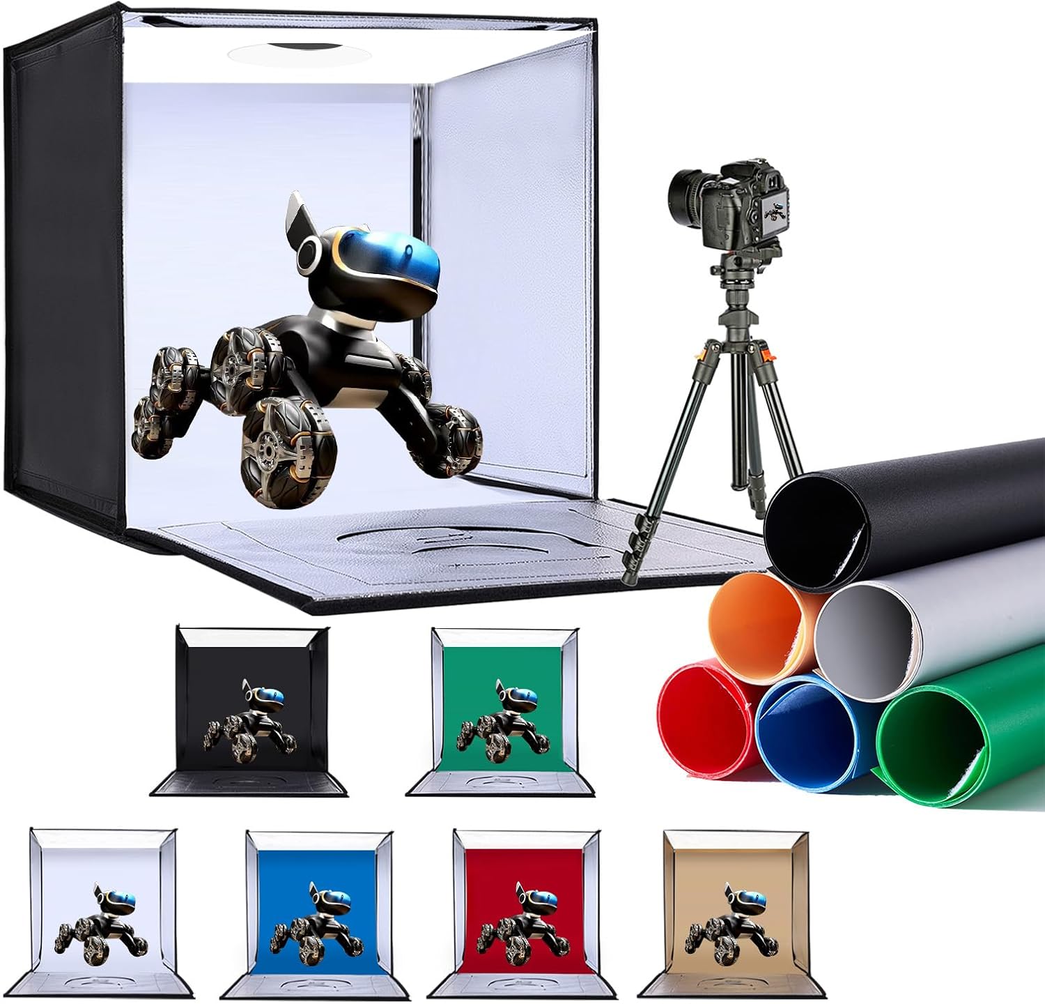 Amazon.com : SYSCLOUD Photo Studio Light Box, 24"x24" Professional ...