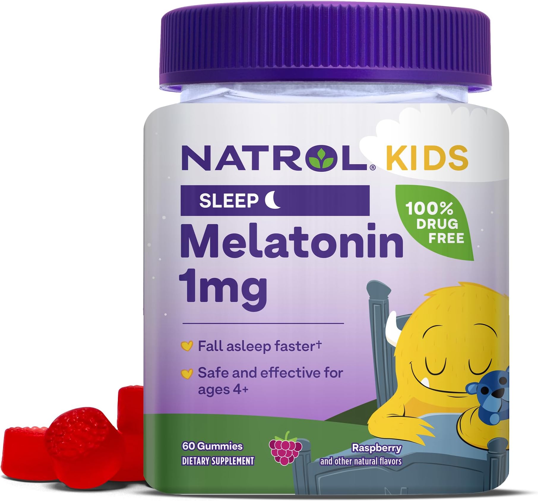 Amazon.com: Zarbee's Gentle Bedtime Gummies for Kids - Melatonin-Free ...